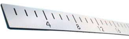 Deep Blue Starboard Fish Ruler - 42" Inch - White / Black / White ...