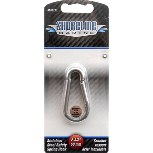 Shoreline Marine Safety Spring Hook, Stainless Steel. – Tuppens
